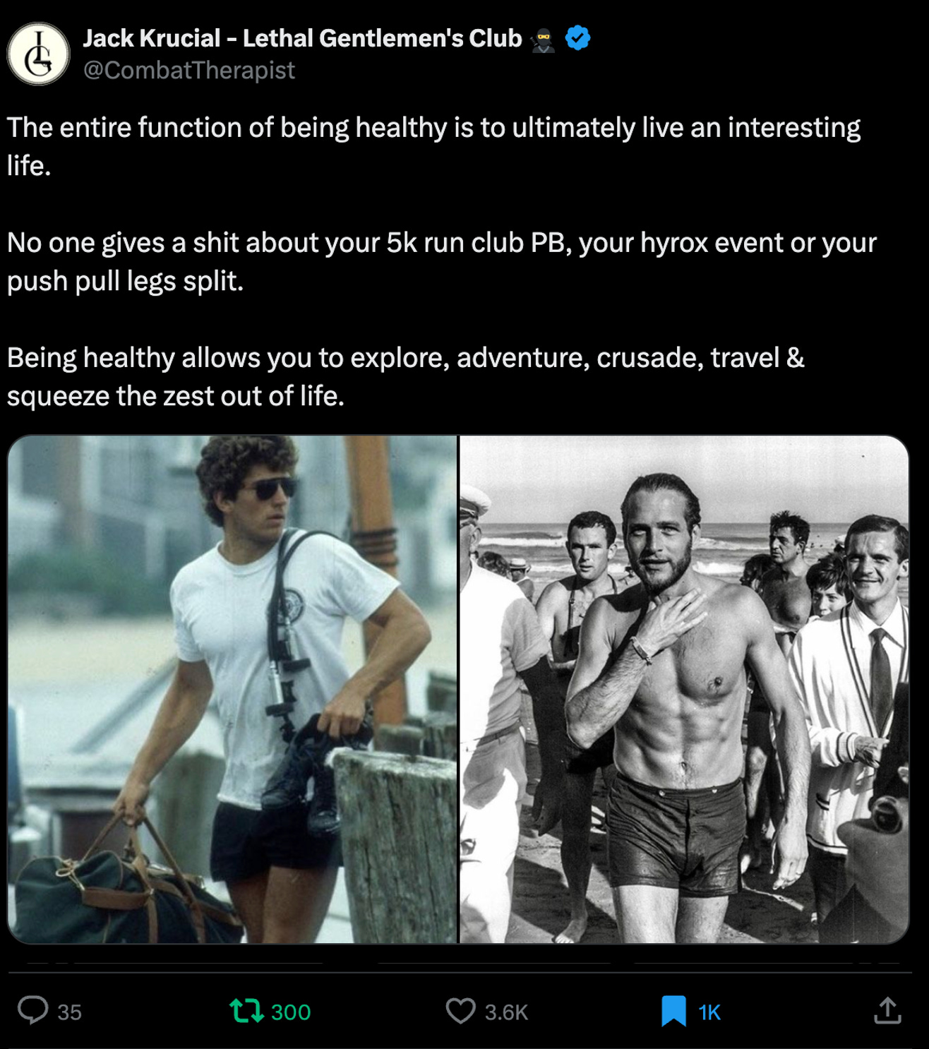 How to Train to Live, NOT Live to Train. - by Jack Krucial