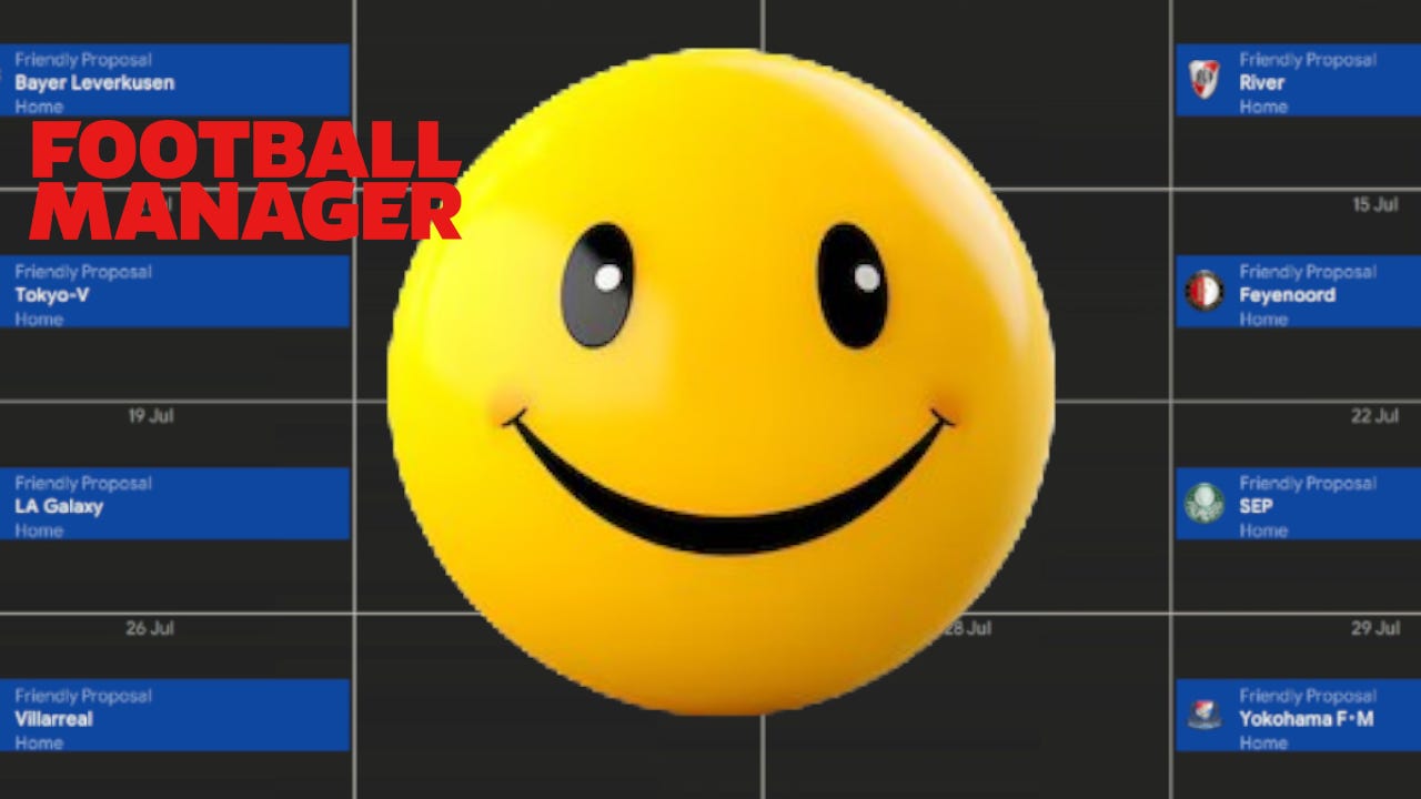 Football Manager Friendlies for Fun and Profit