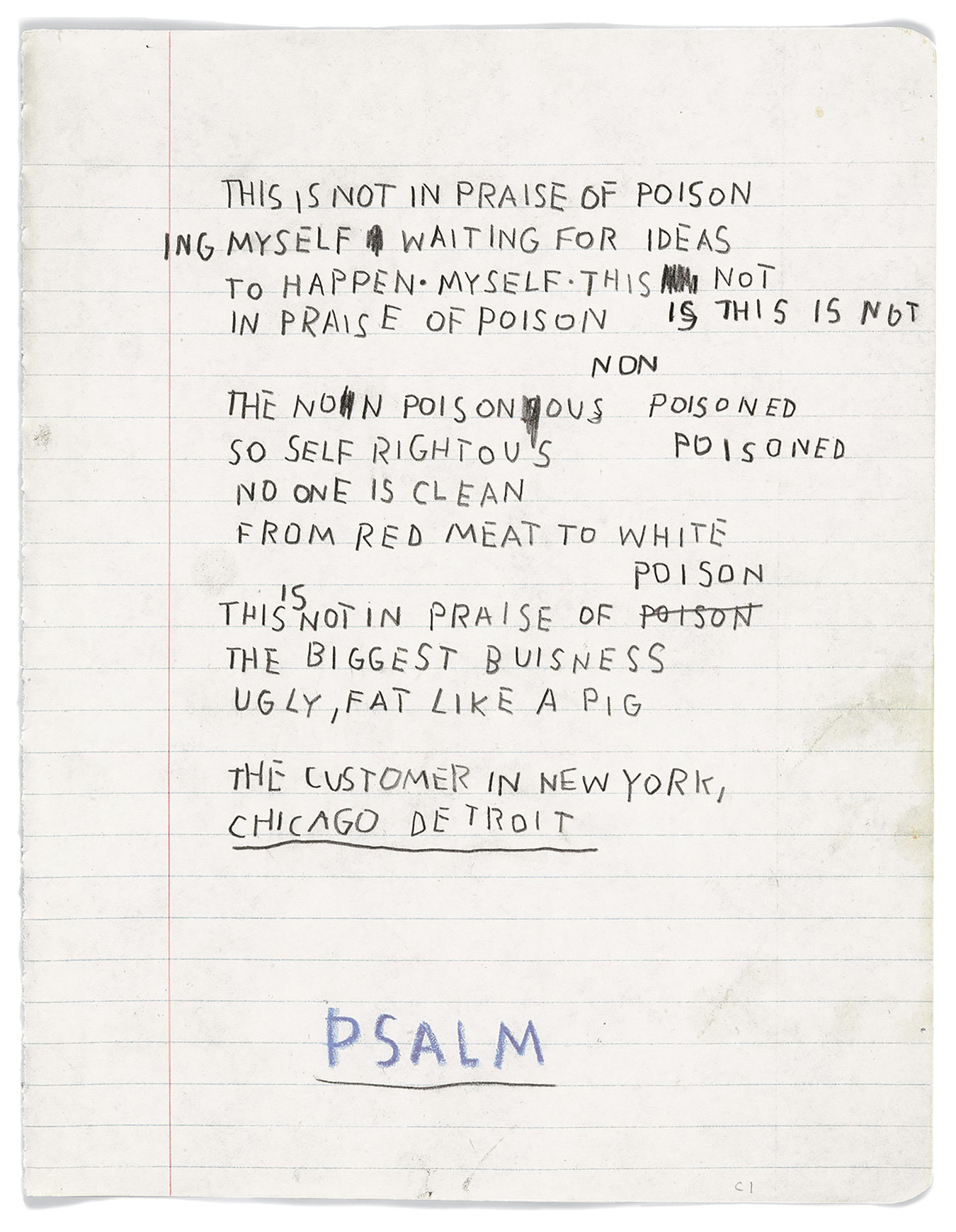 Jean-Michel Basquiat's Notes from NYC's Underground Art Scene
