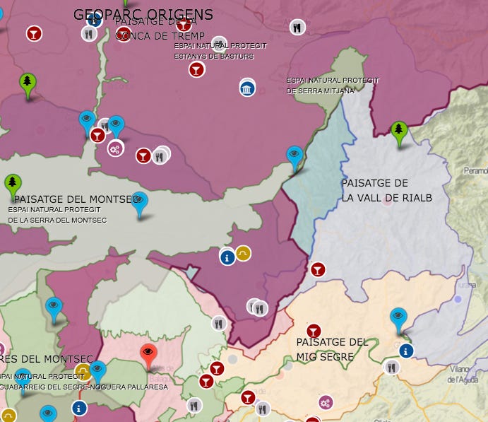 MAPA DEL TERRITORI MONTSEC - TERRITORI MONTSEC