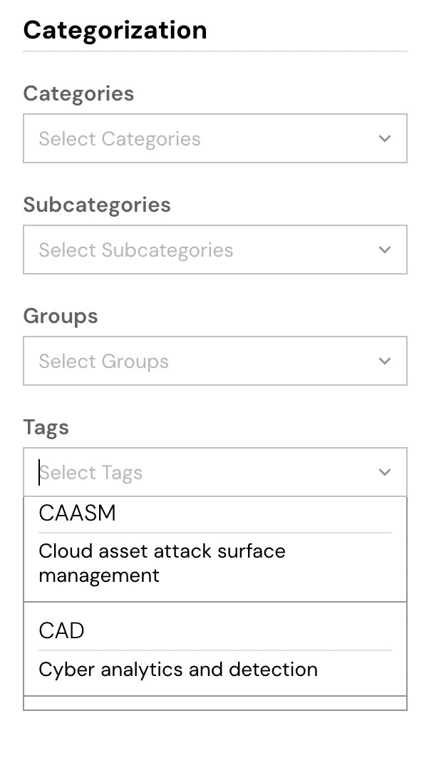 Cybersecurity Categories - by Richard Stiennon