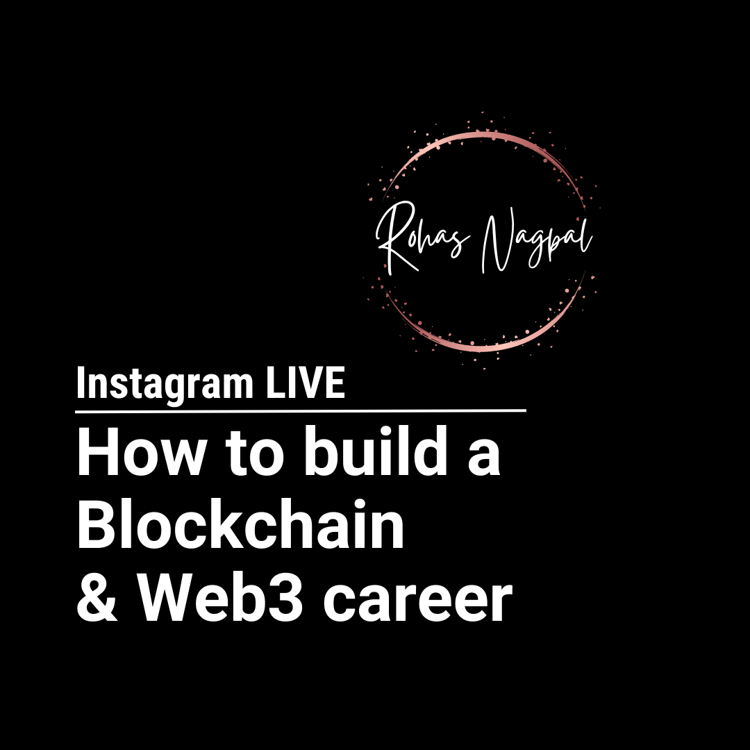 How to build a Blockchain & Web3 career (Live)