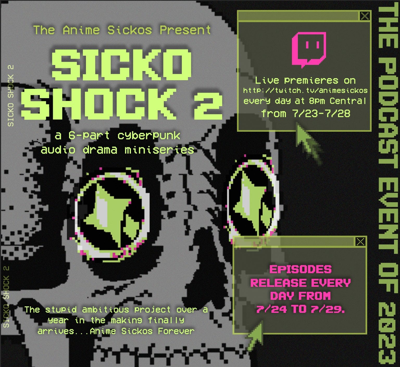 The Secret Project Revealed: Announcing SICKO SHOCK 2!