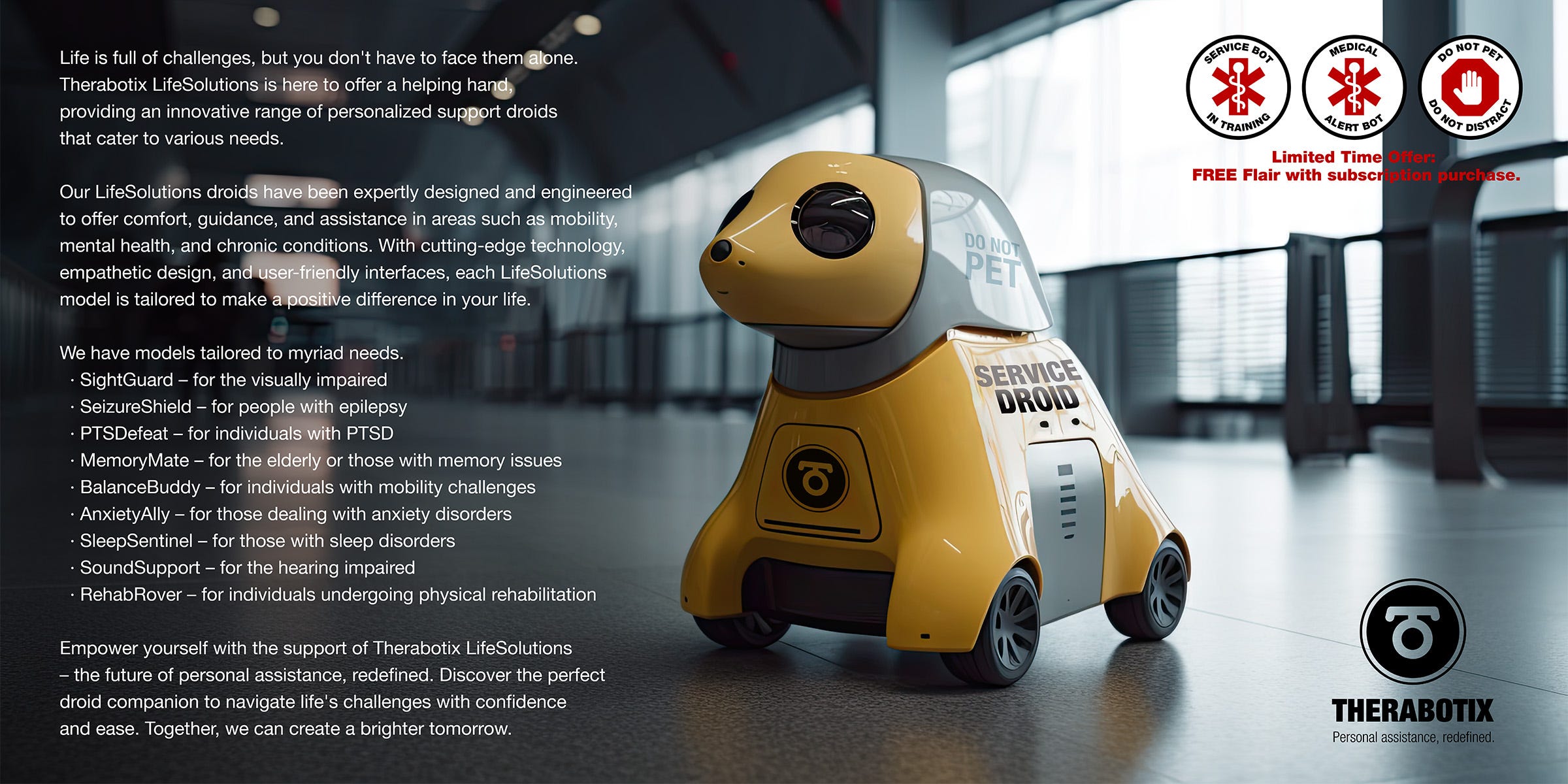 Therabotix Support and Service Droids - by Dré Labre