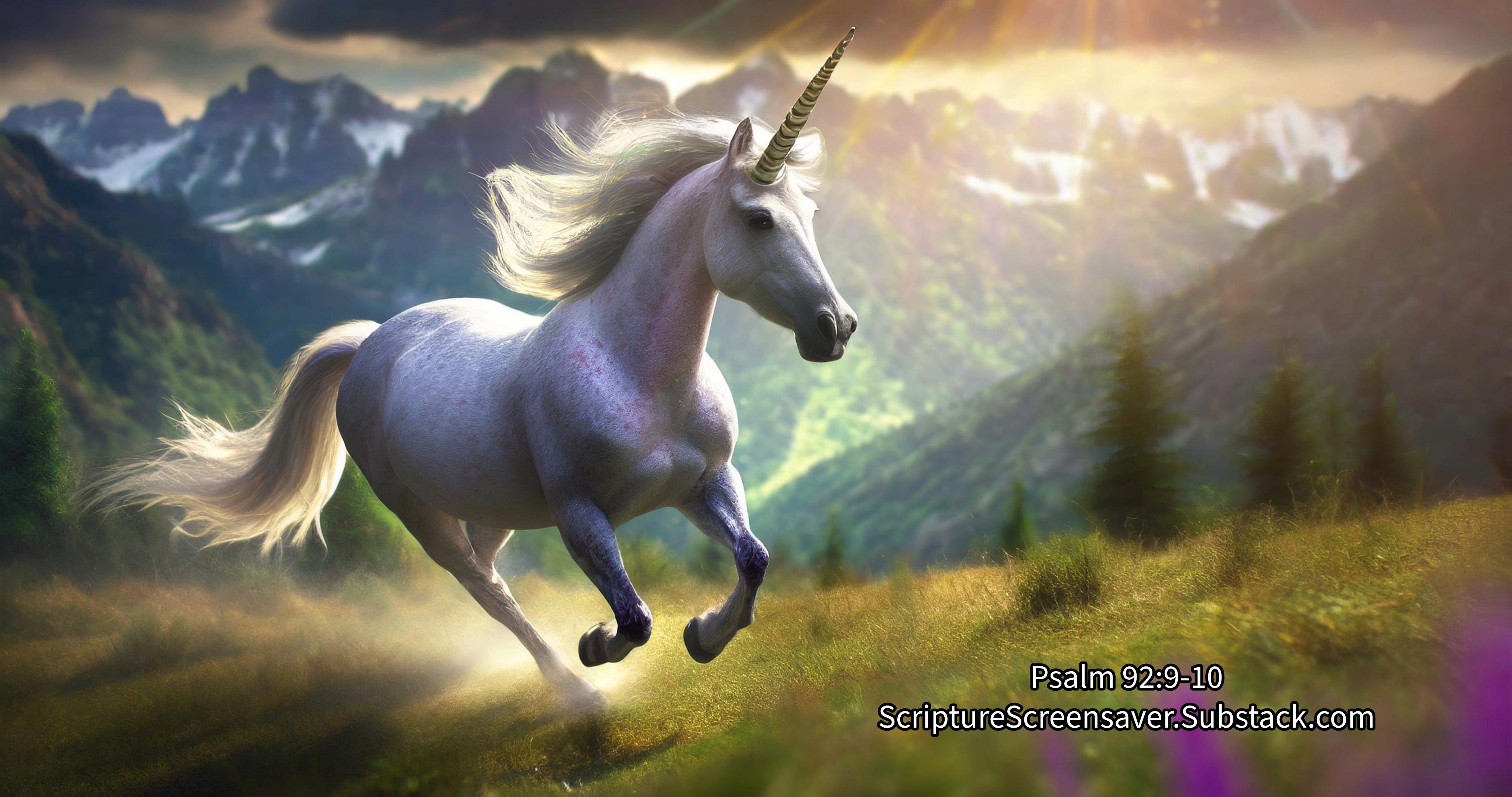 Anyone Can Be A Unicorn... - Scripture Screensaver
