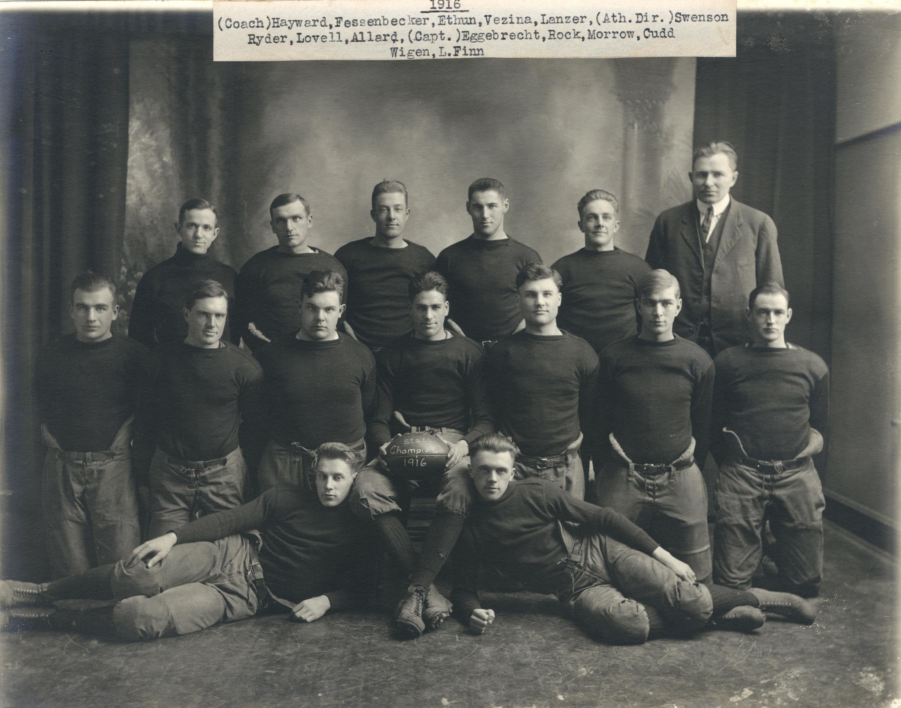 Today's Tidbit... The Color Of 1916 River Falls Normal Football