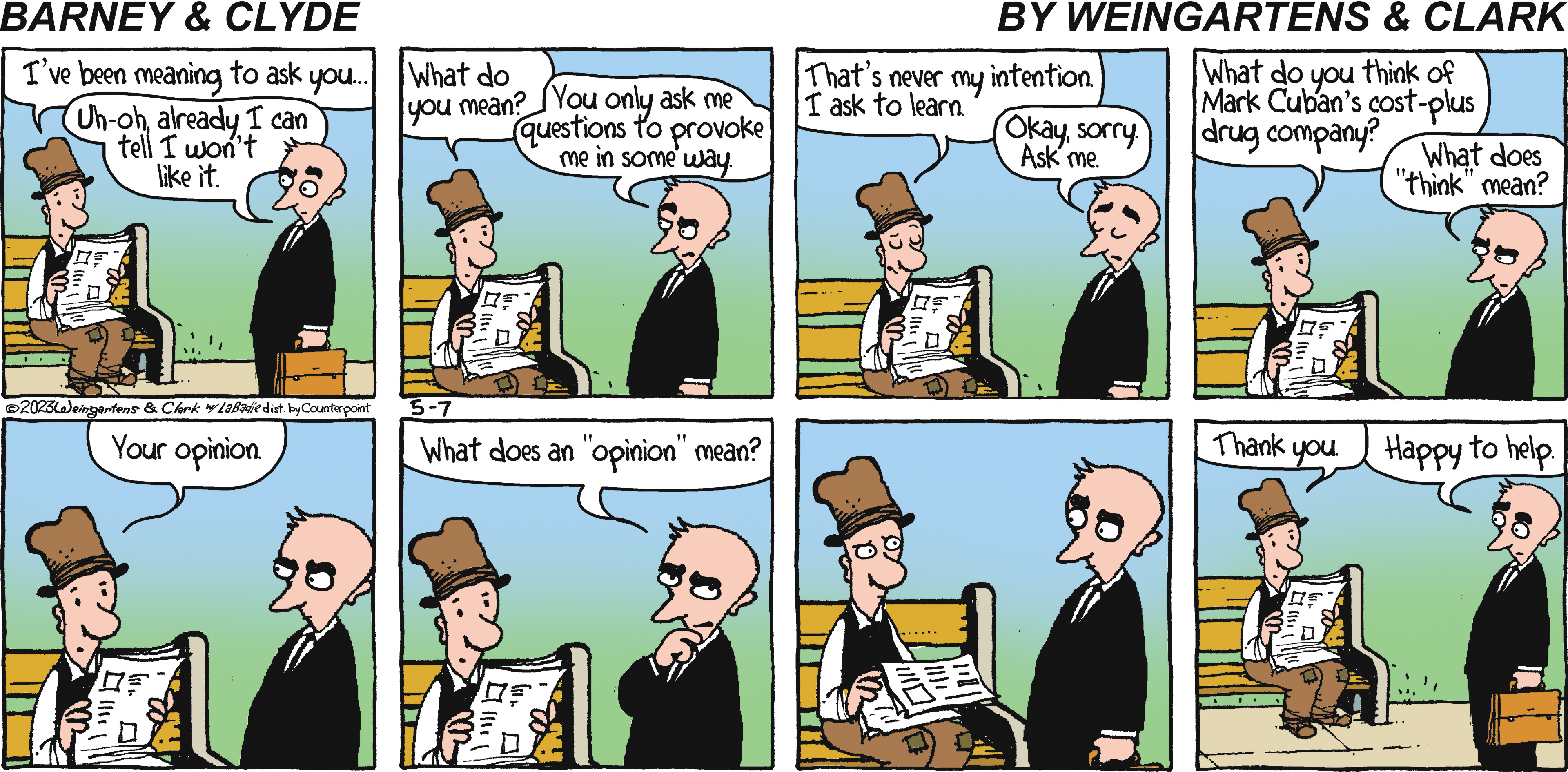 Barney & Clyde: May 1-7 - Counterpoint’s Substack