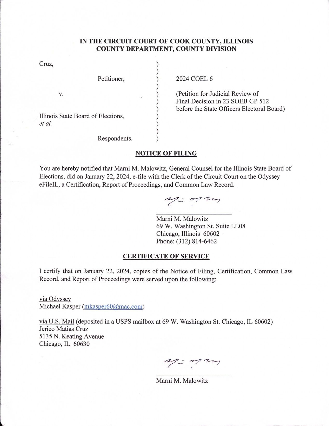 Open Court’s Email Correspondence Between Petitioner Jerico Matias Cruz ...