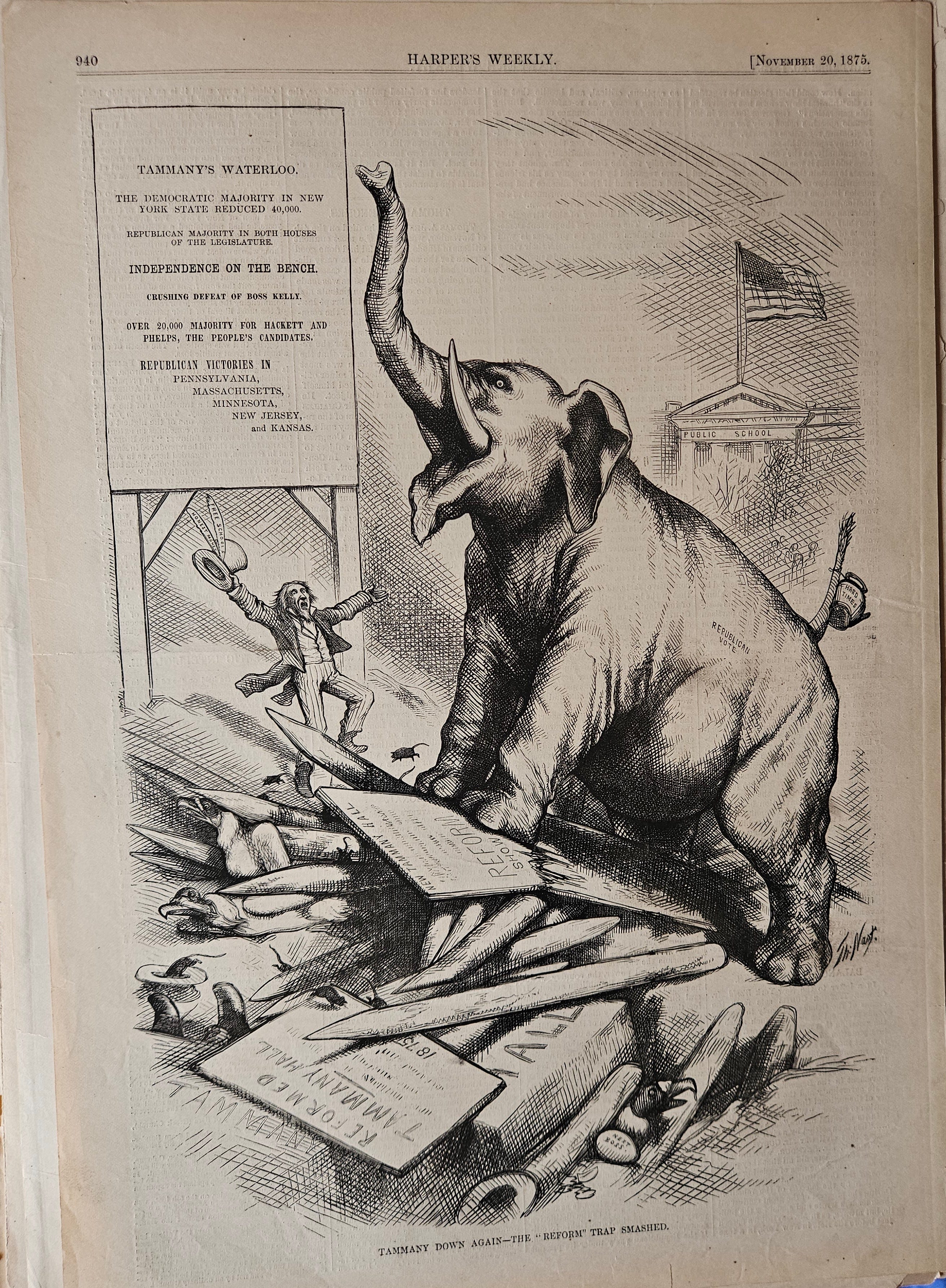 TAMMANY HALL (and his grandson's writup about Nast's full, ungoing ...