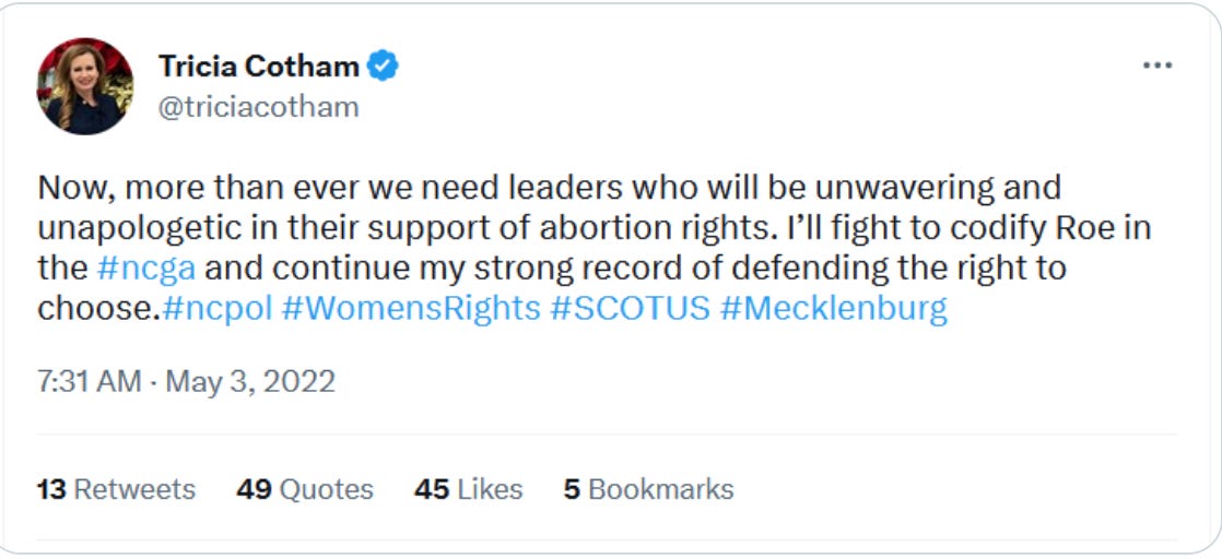 North Carolina Dem-Turned-Rep Tricia Cotham Was A Plant All Along