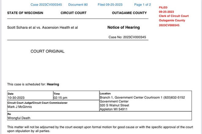 TODAY Is THE Day! Scott Schara v. Ascension Health Wrongful Death ...