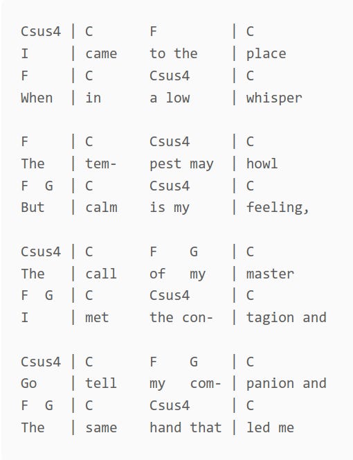 Your Call Guitar Chords