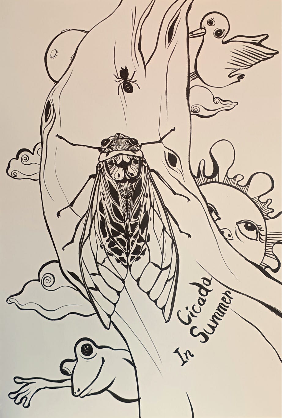 7. On cicadas - by Blue J - soolsooling’s Substack
