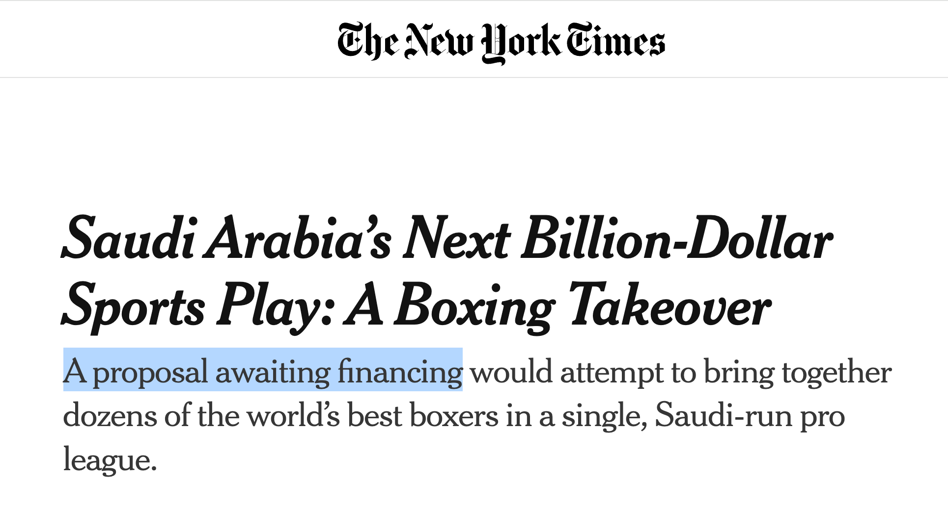 The UFC crosses the event horizon into Saudi Arabia
