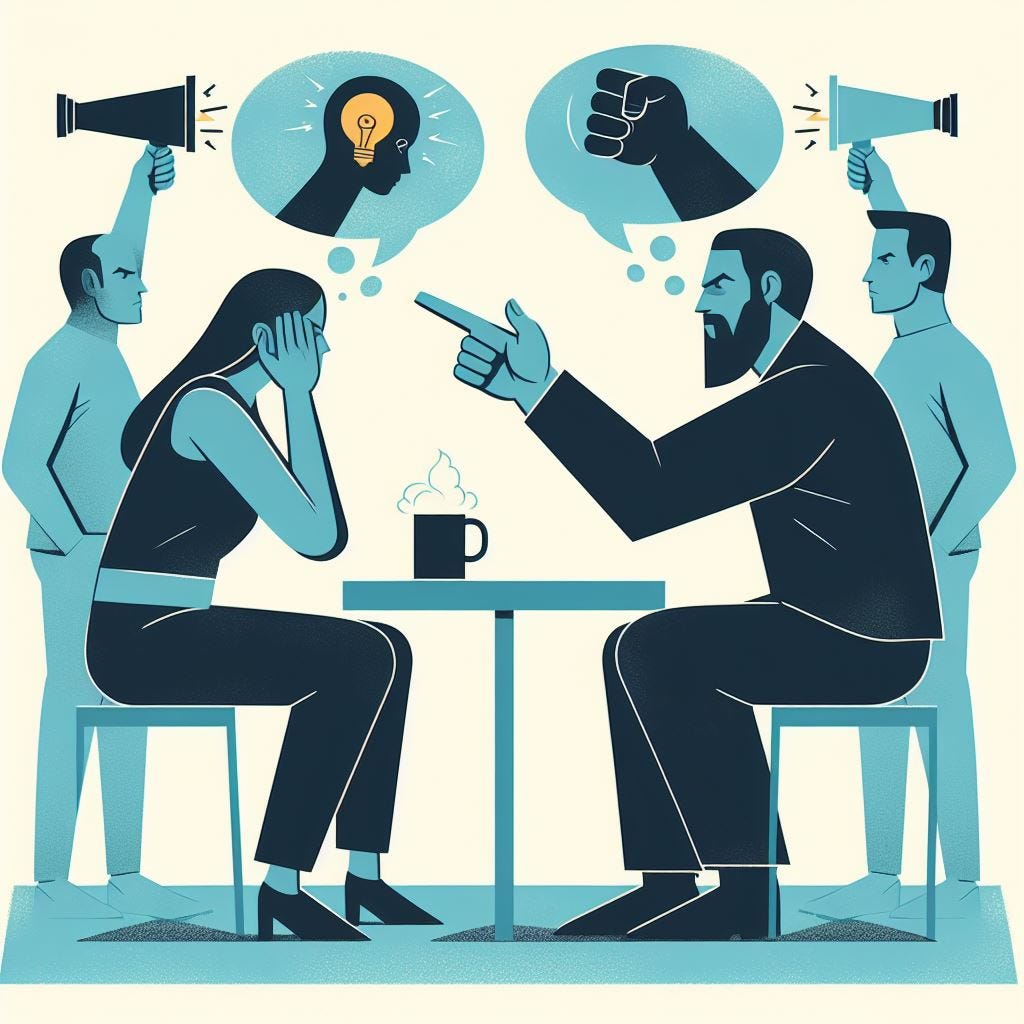 How to respond to a personal attack during an argument.