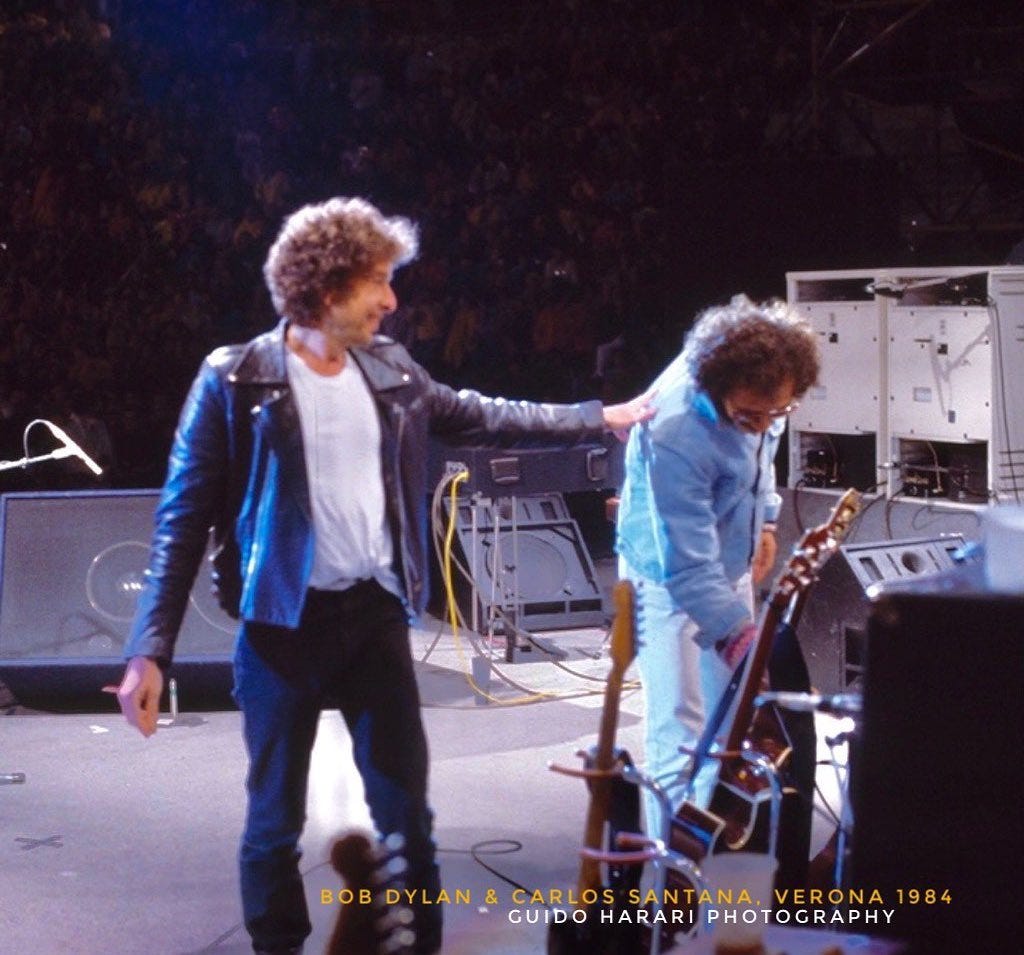 Bob Dylan Live Photos by 1984 Tour Photographer Guido Harari