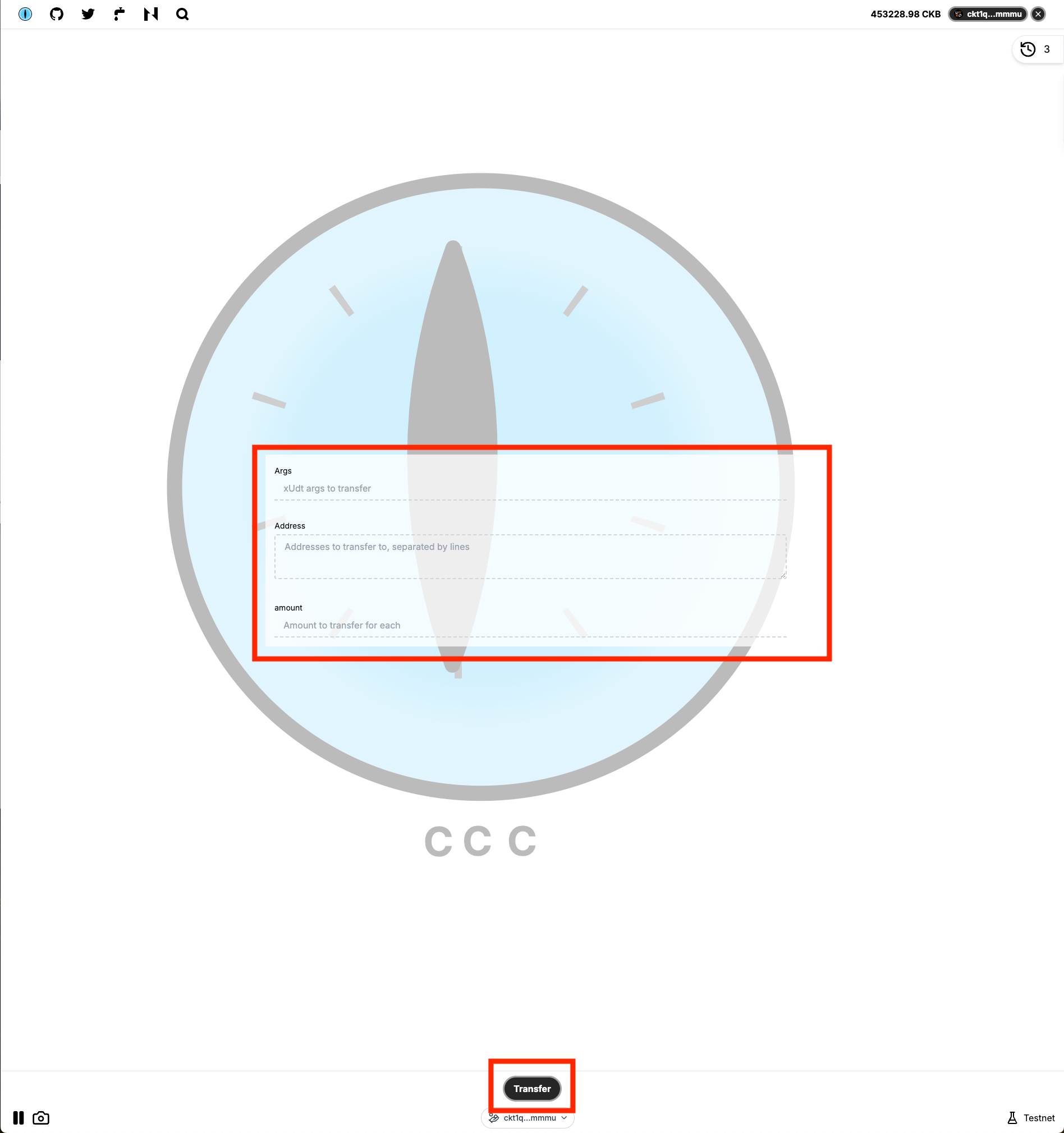 Step by step tutorial to use the UTXO Global Wallet in CCC