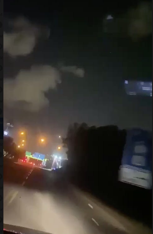 This is what a ballistic missile impact looks like