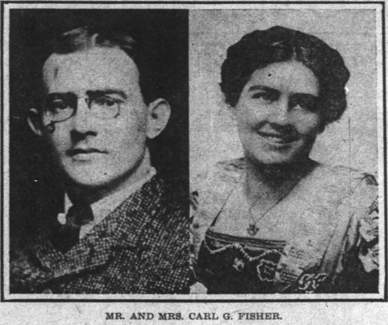 Miami Beach Founder Carl Fisher Marries in 1909