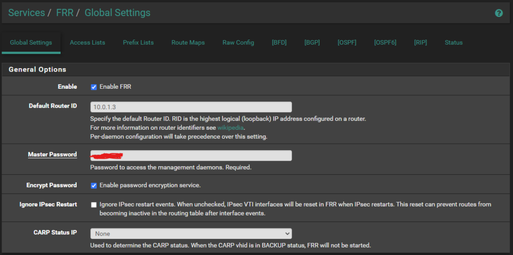 Configuring BGP Peering between pfSense and Cisco.
