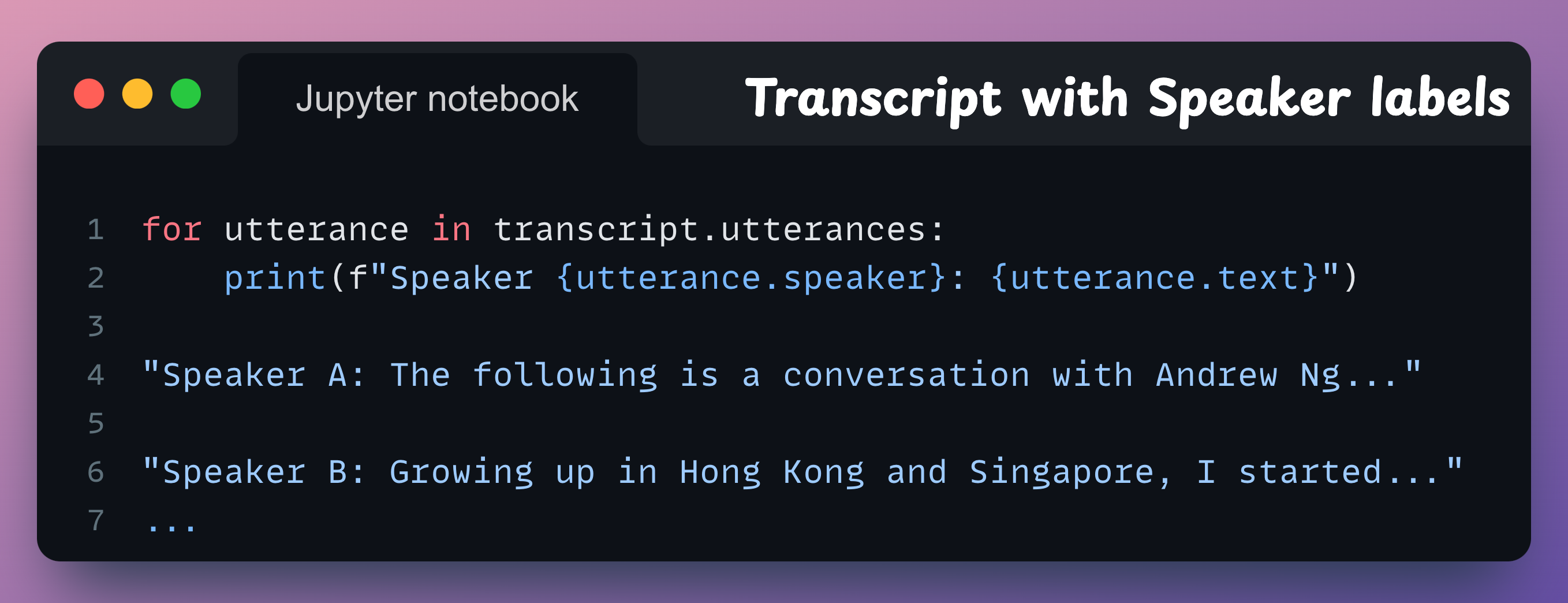 Automatic Speech Recognition with AssemblyAI