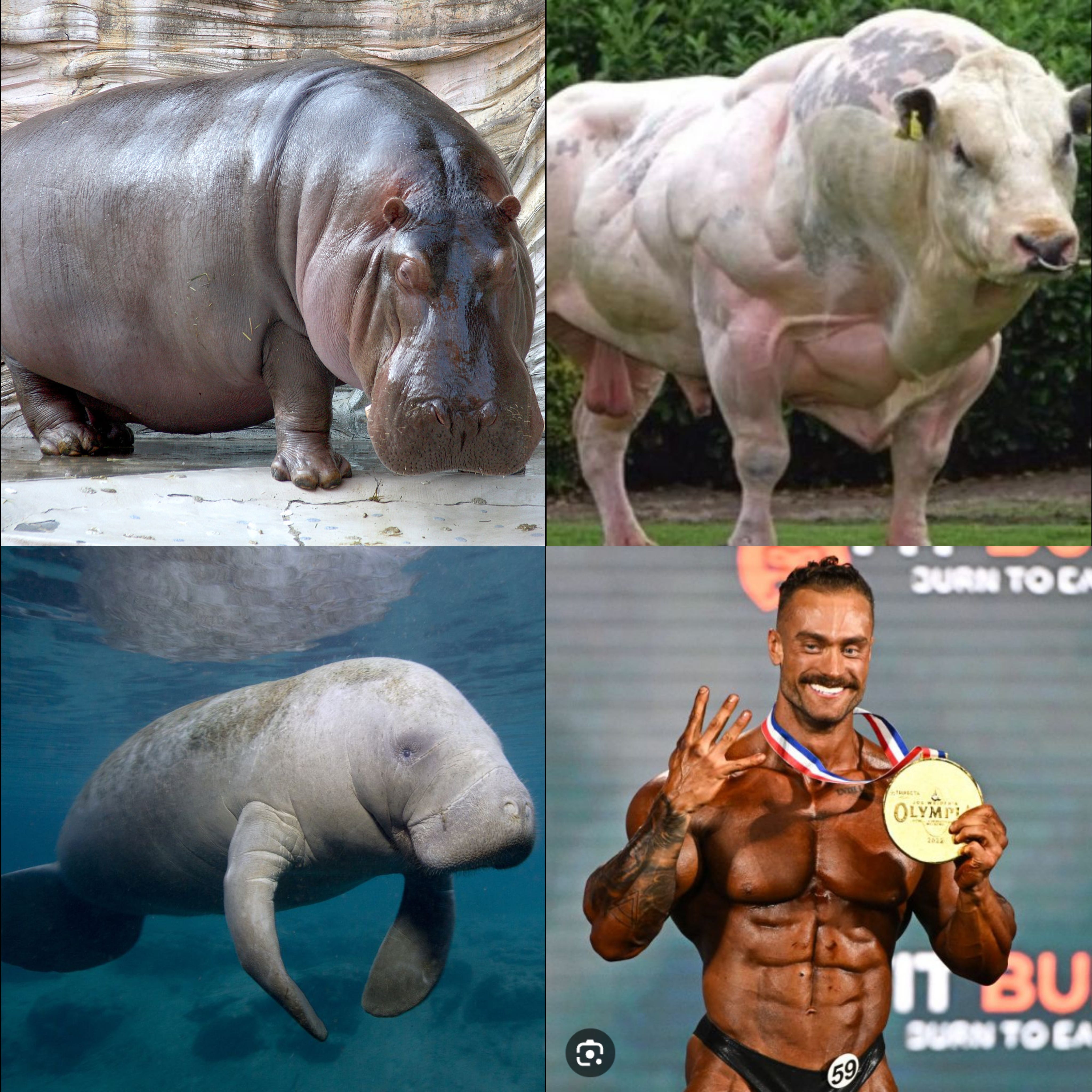How is a hippo leaner than mr olympia? - by Coach Castle