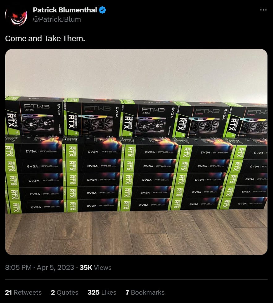 Links and tweets 4/7/23 - by Samuel Hammond - Second Best