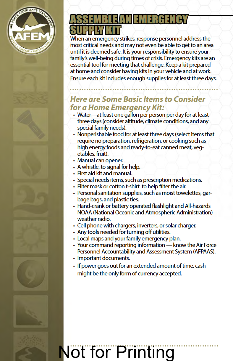 Air Force Emergency Preparedness Guide - by Defcon Level