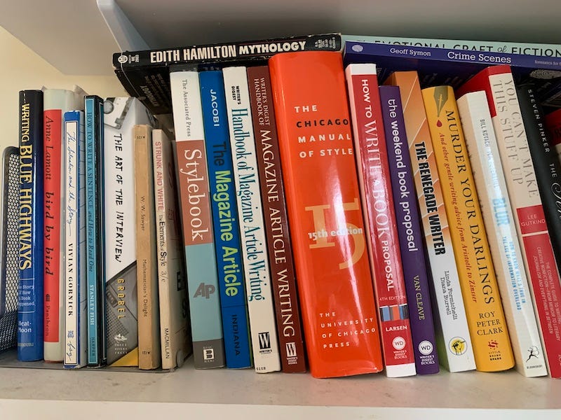 My Autobiographical Bookshelf - by Martha Nichols