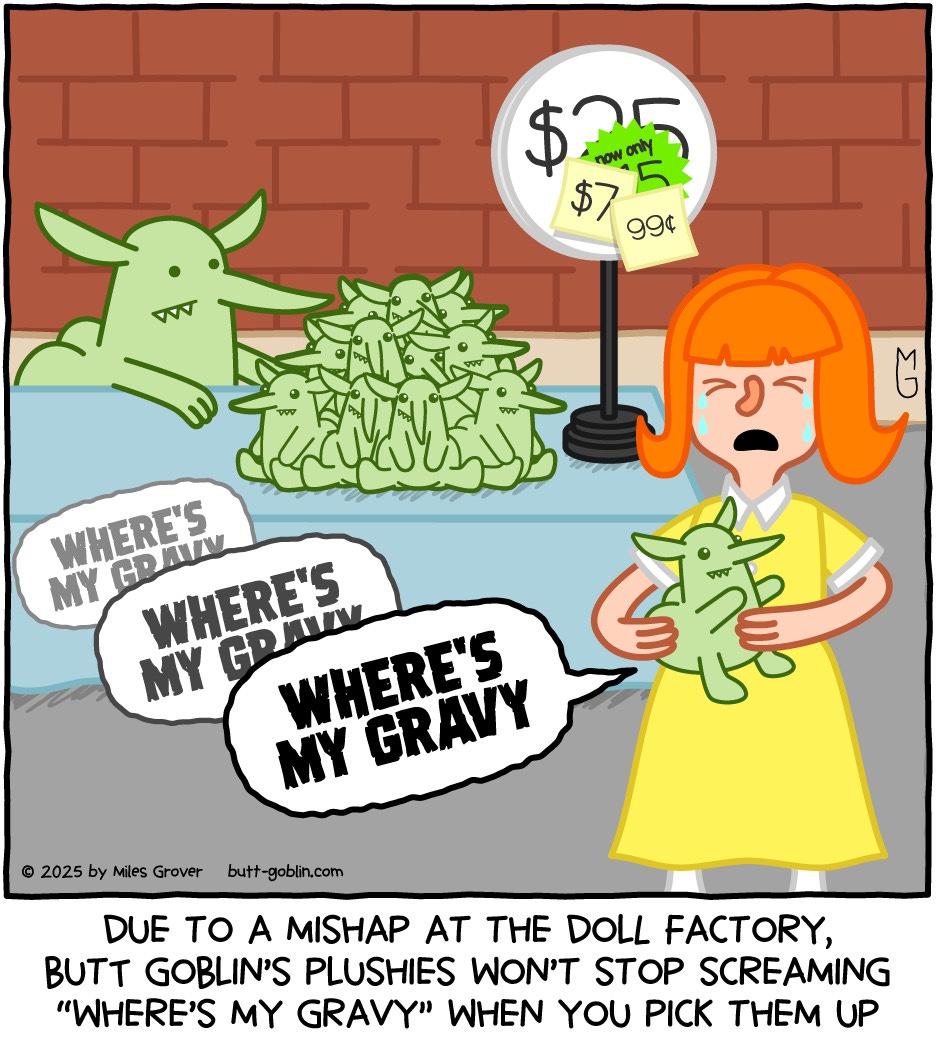 “Mishap” - Butt Goblin, a comic by Miles Grover