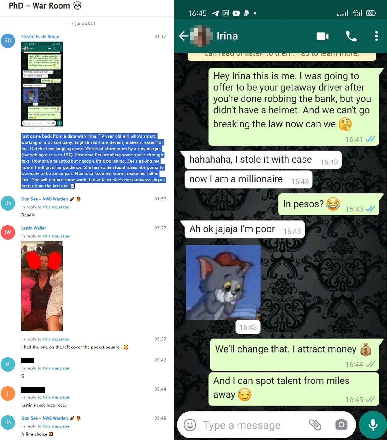 (MORE!) leaked chat logs reveal Andrew Tate's human trafficking operation