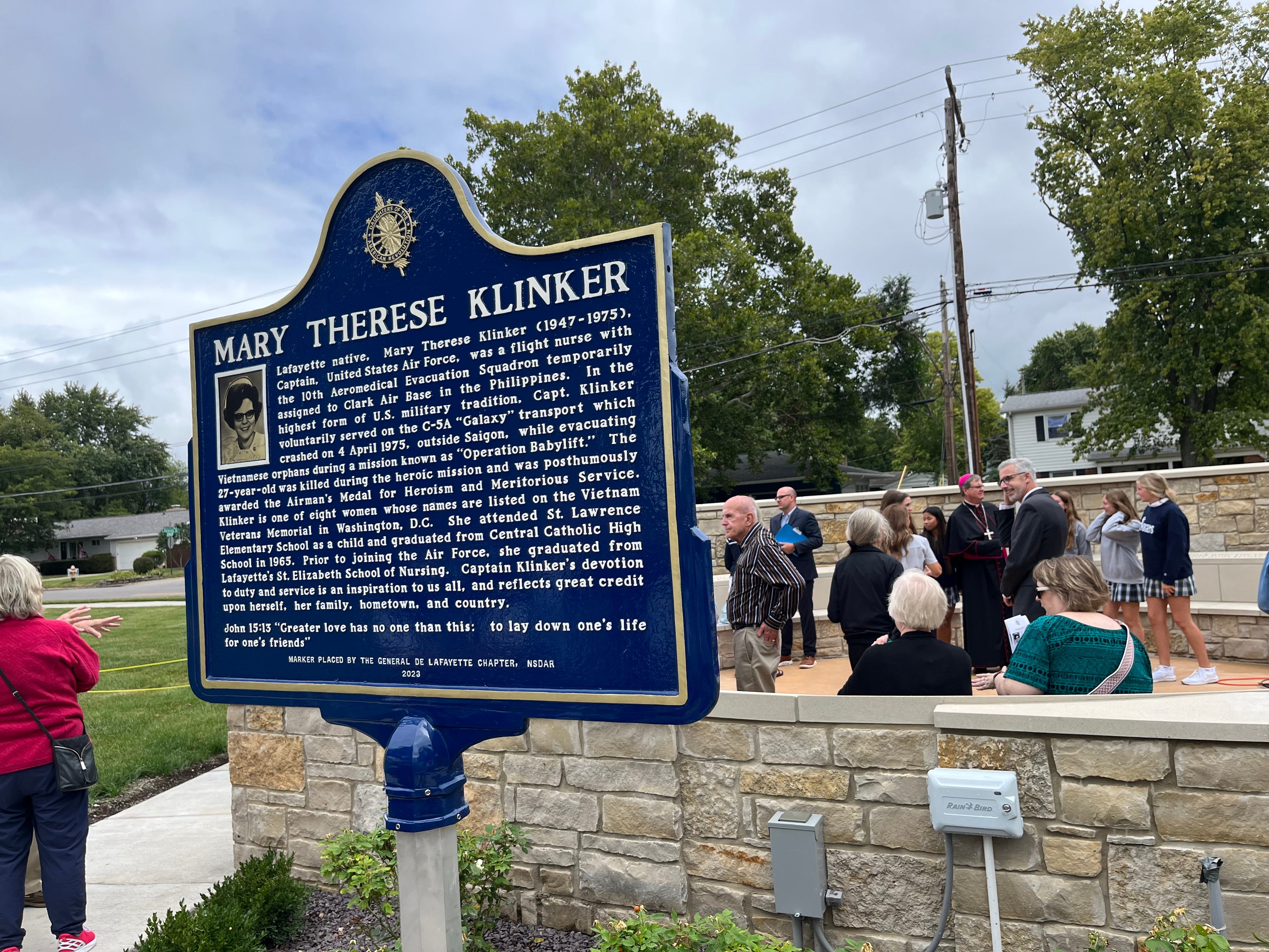 Marker honors heroic Mary Klinker in new CC plaza