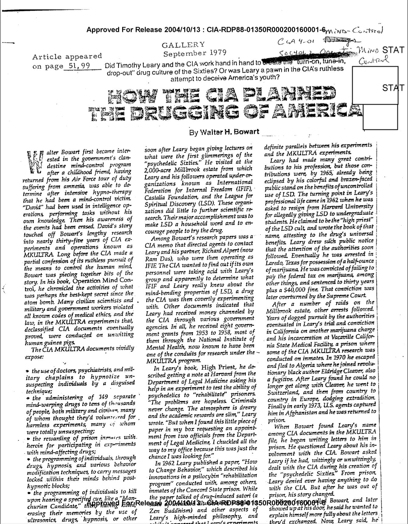 Podcast Pt 1: JK Ultra On The History of MK Ultra