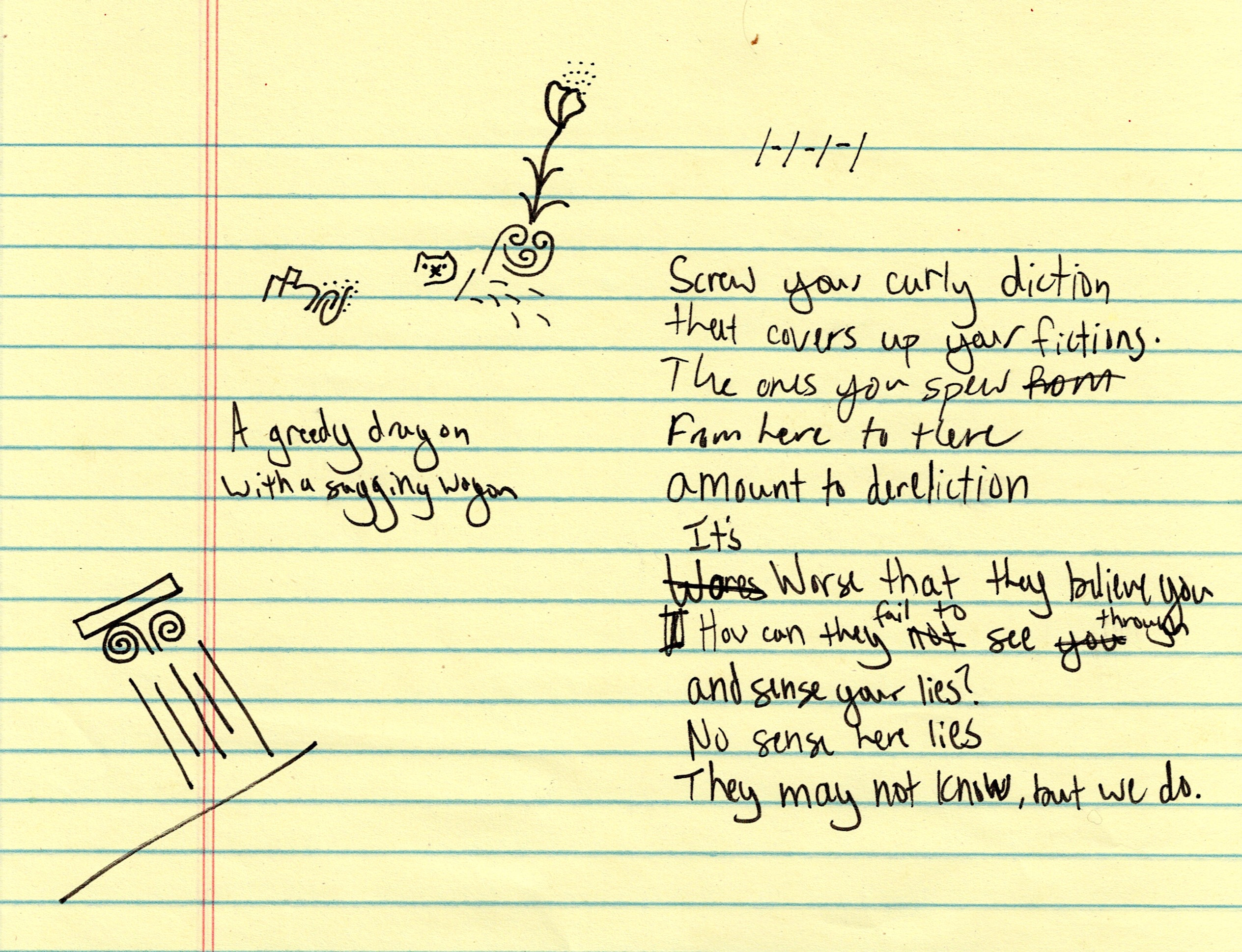 Sticky Notes and the Stink of Lies