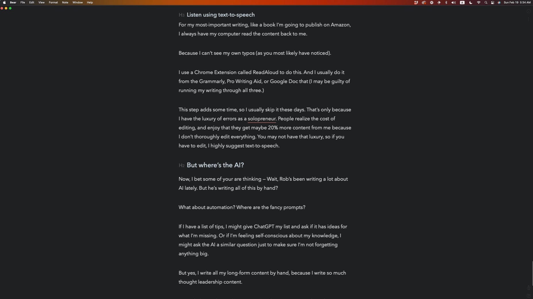 Rob Lennon's Secret Writing Process
