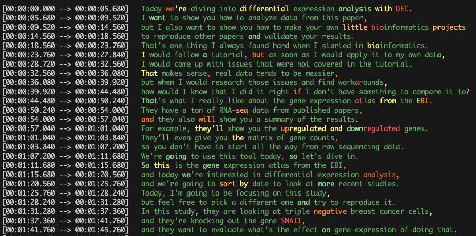 Video to audio to transcript to summary using local AI: whisperfile and ...
