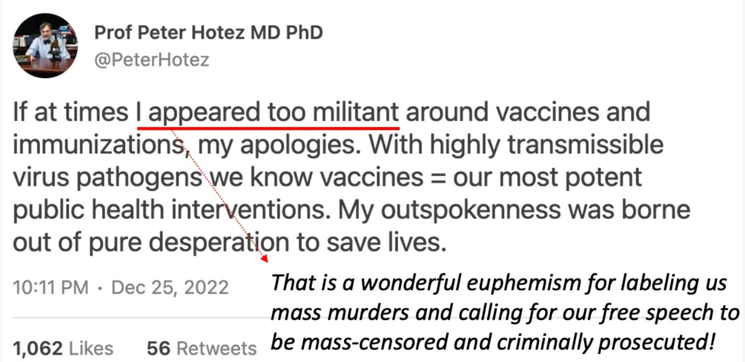 Peter Hotez's War Against Science - by A Midwestern Doctor
