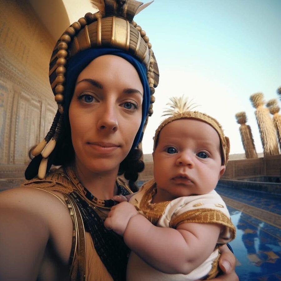 Collection of Memes We Like. The Story of Exodus … in A.I. Selfies