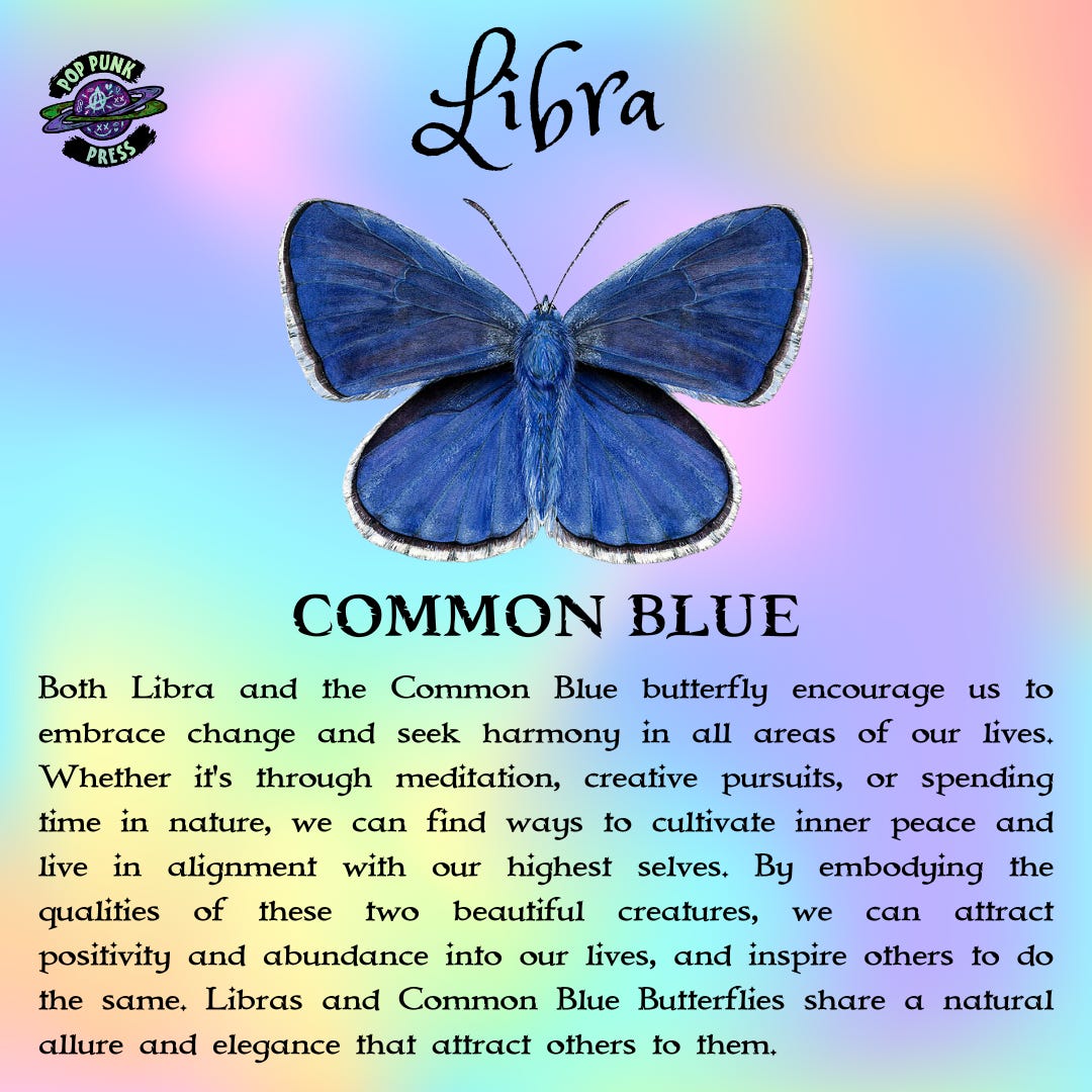 Zodiac Signs as Butterflies - by Lady Aethelwyne