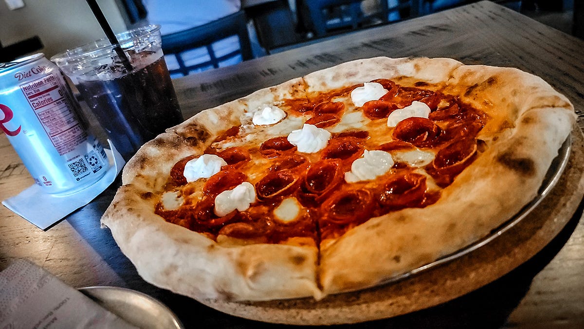 The Classic Crust of a Half Pint Taproom Pizza