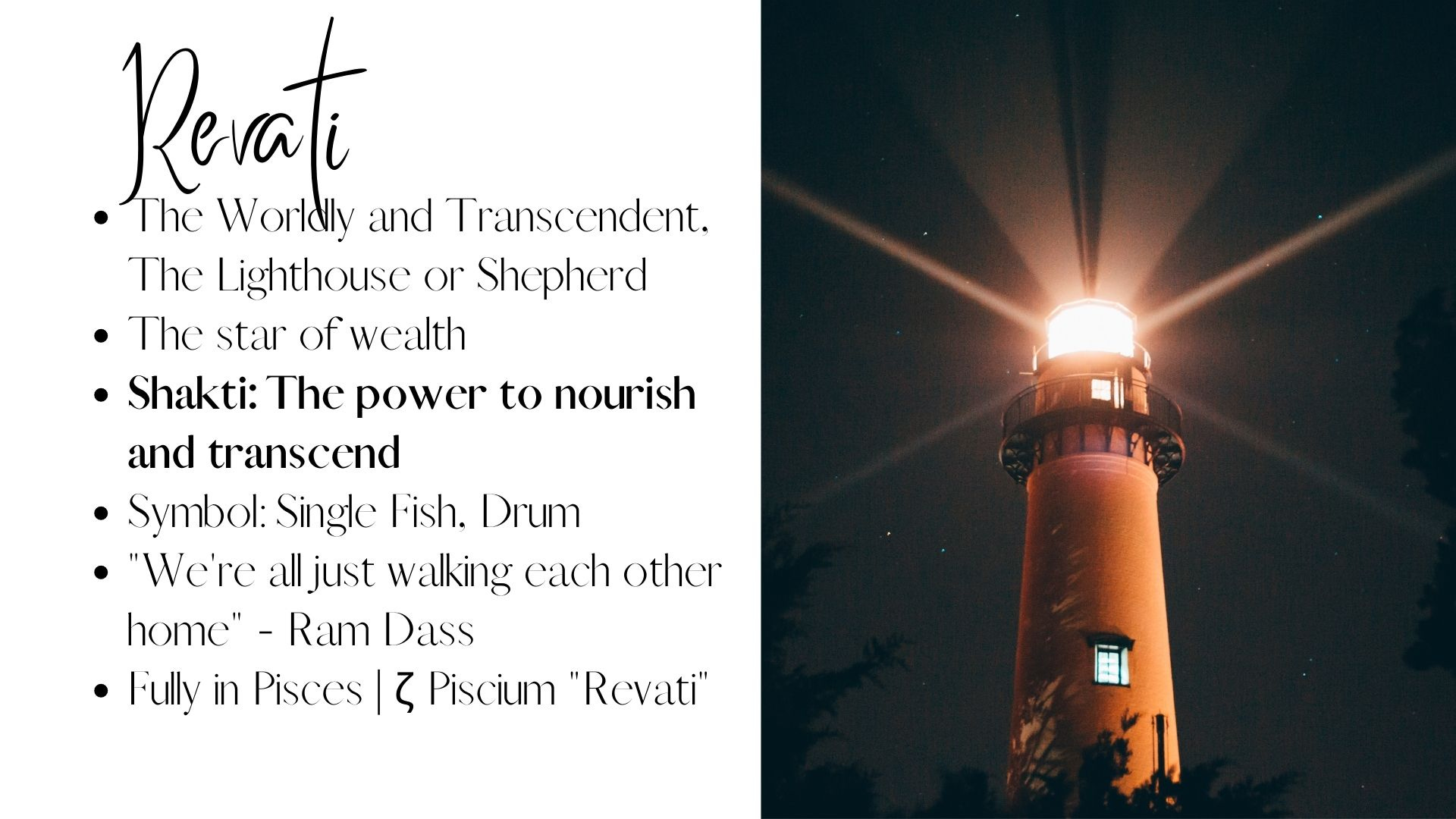 Revati | The Lighthouse - by Jenn Brooks
