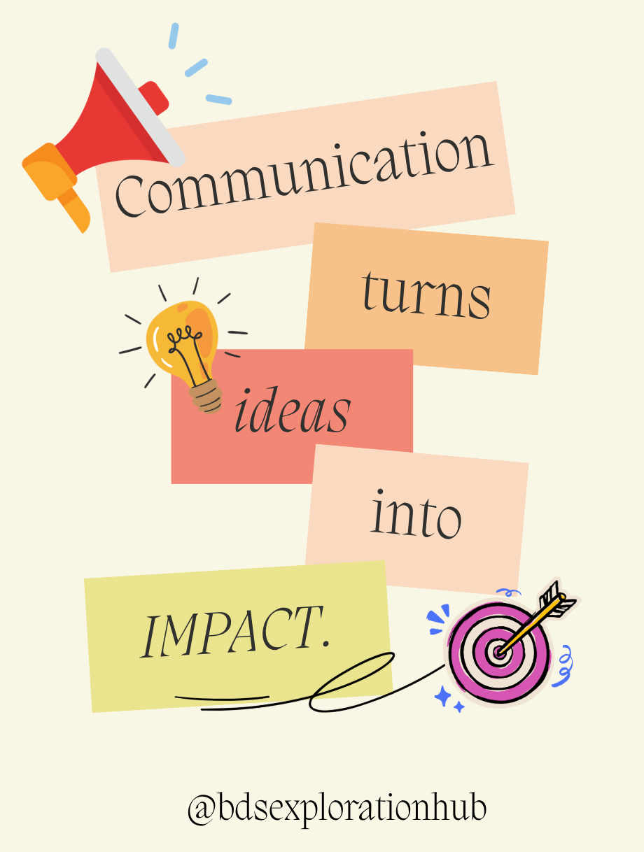 Communication Turns Ideas 💡 Into Impact 🎯