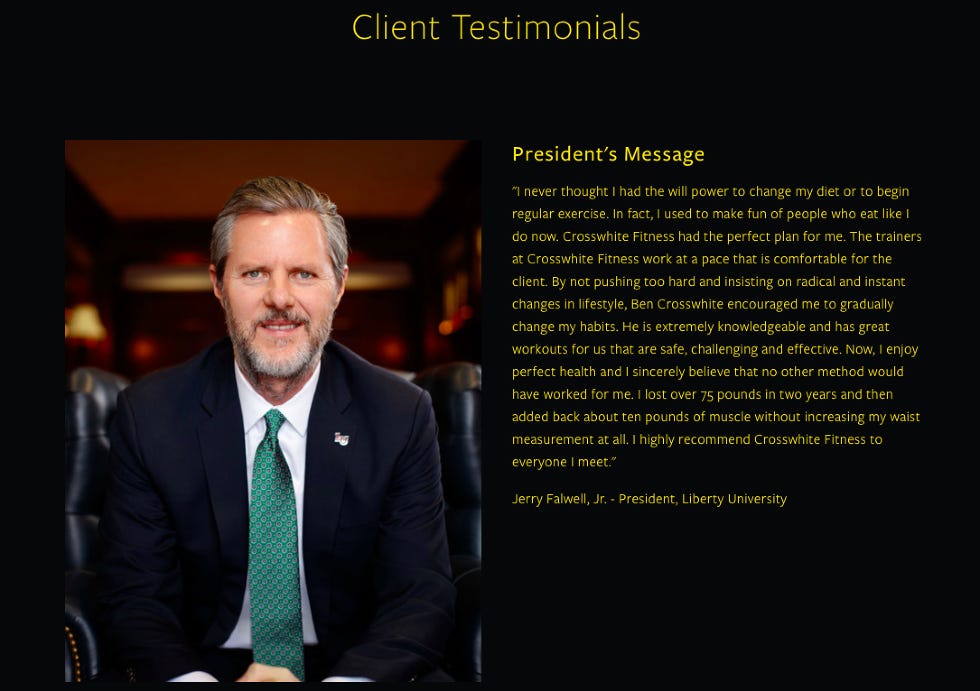 Find Yourself A Man Who Looks At You The Way Jerry Falwell Jr. Looks At ...