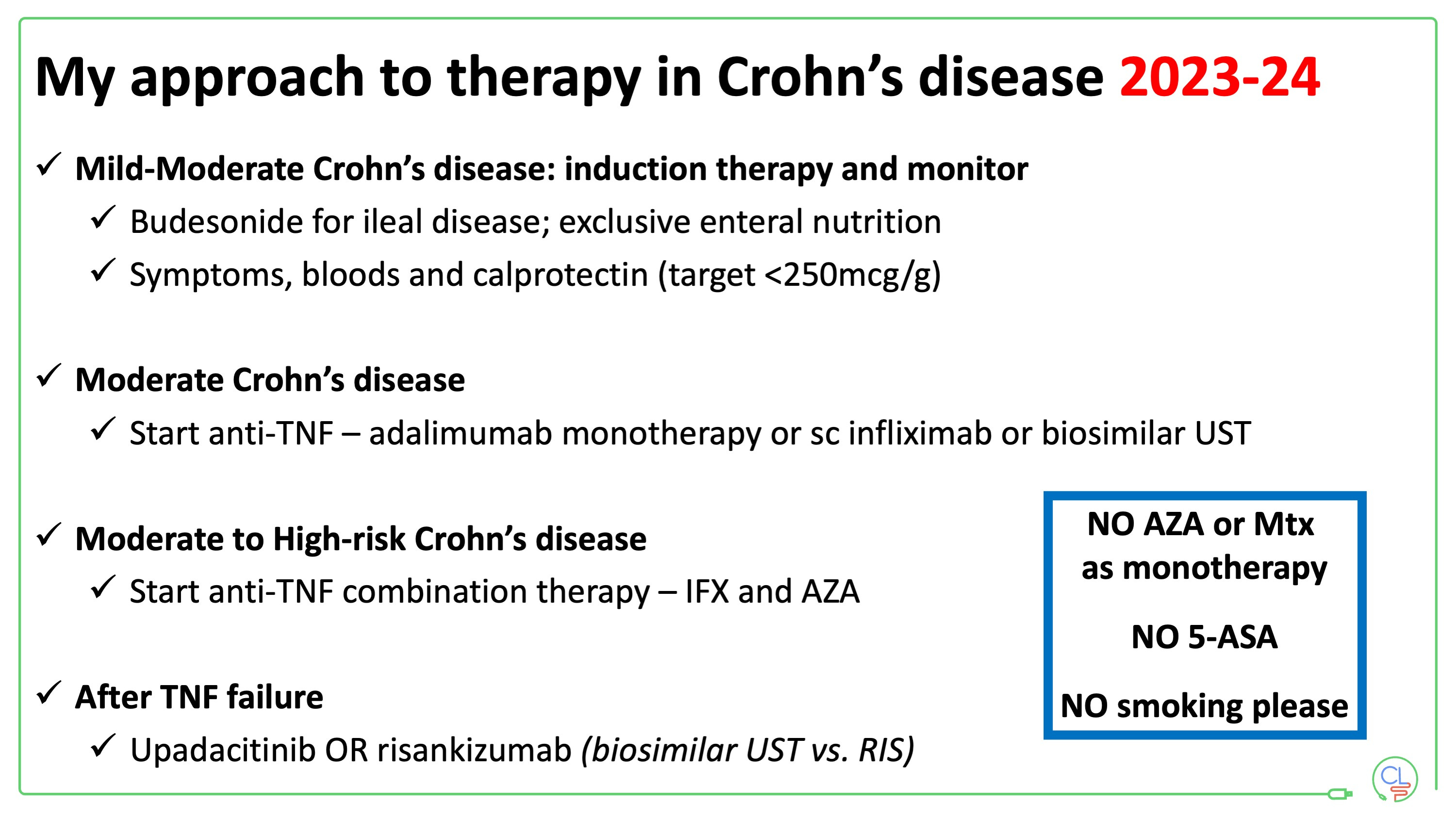 After TNF failure in Crohn's disease: What is the optimal treatment ...