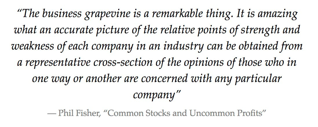 Our Approach to The Scuttlebutt Method - by Matt Ross
