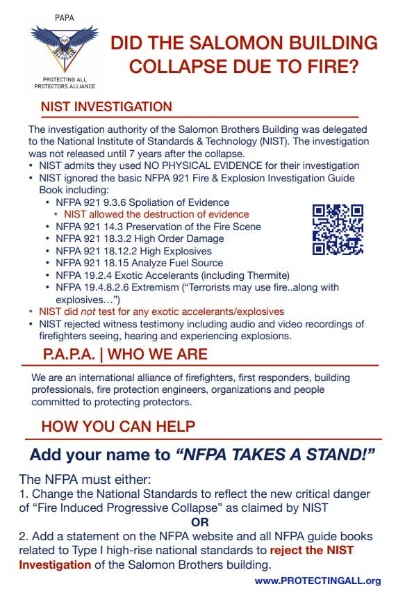 PAPA to Red-Pill National Fire Protection Association at Las Vegas ...