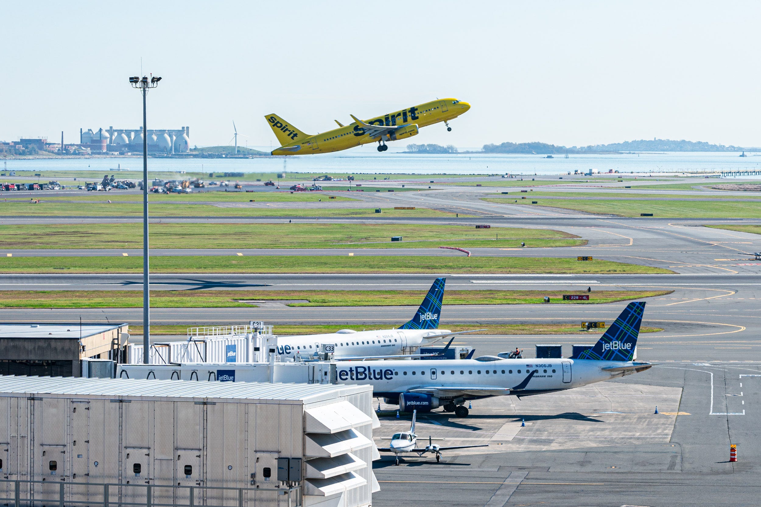 Covering the JetBlue-Spirit merger trial from federal court in Boston