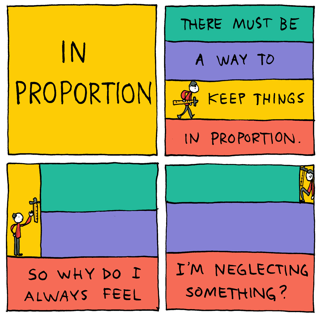 In Proportion - by Grant Snider - Incidental Comics