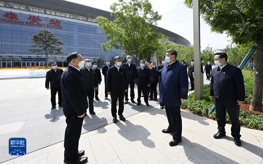 Xi's inspection tour in Xiong'an