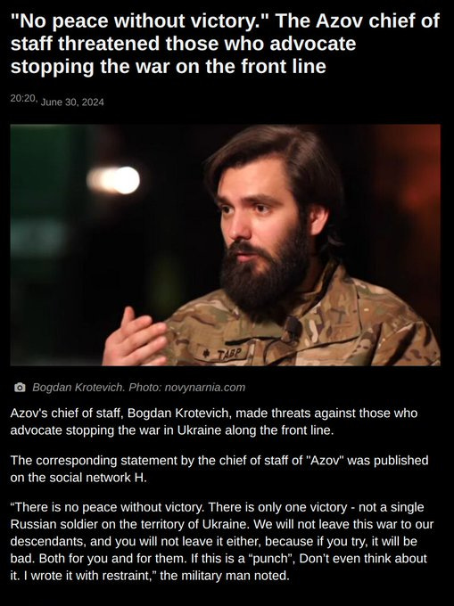 SITREP 7/6/24: Narrative Builds that Putin Desperate to End Conflict ...